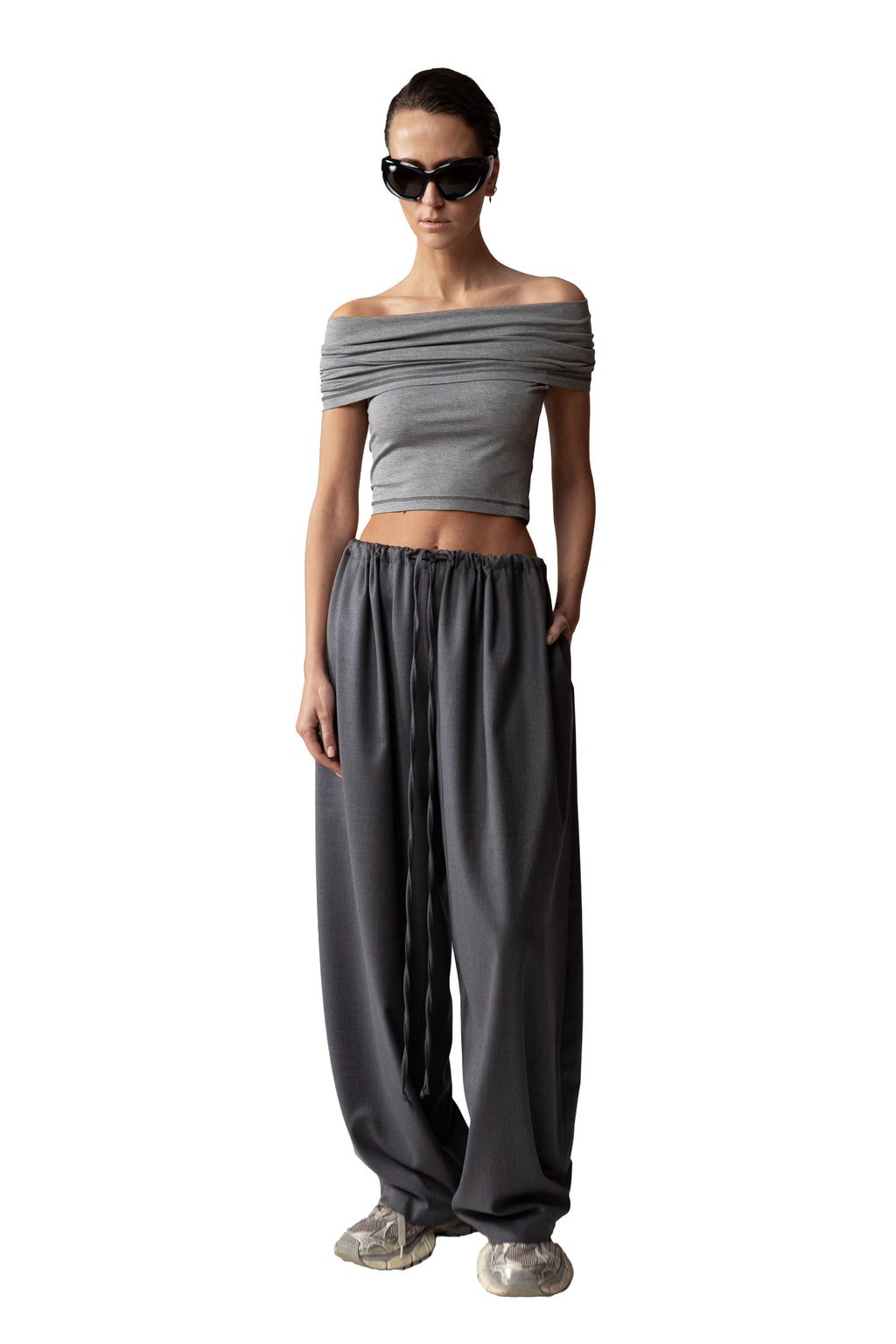 HAREM PANTS DARK GREY – PIXIE