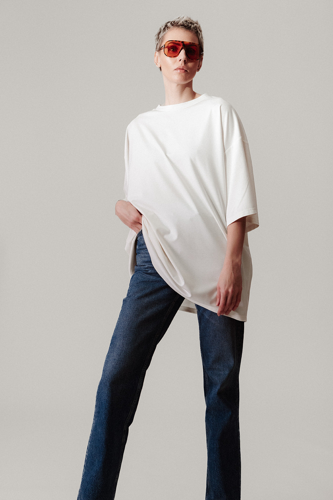 EFFORTLESS T-SHIRT ECRU – PIXIE